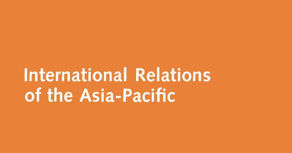About | International Relations of the Asia-Pacific | Oxford Academic