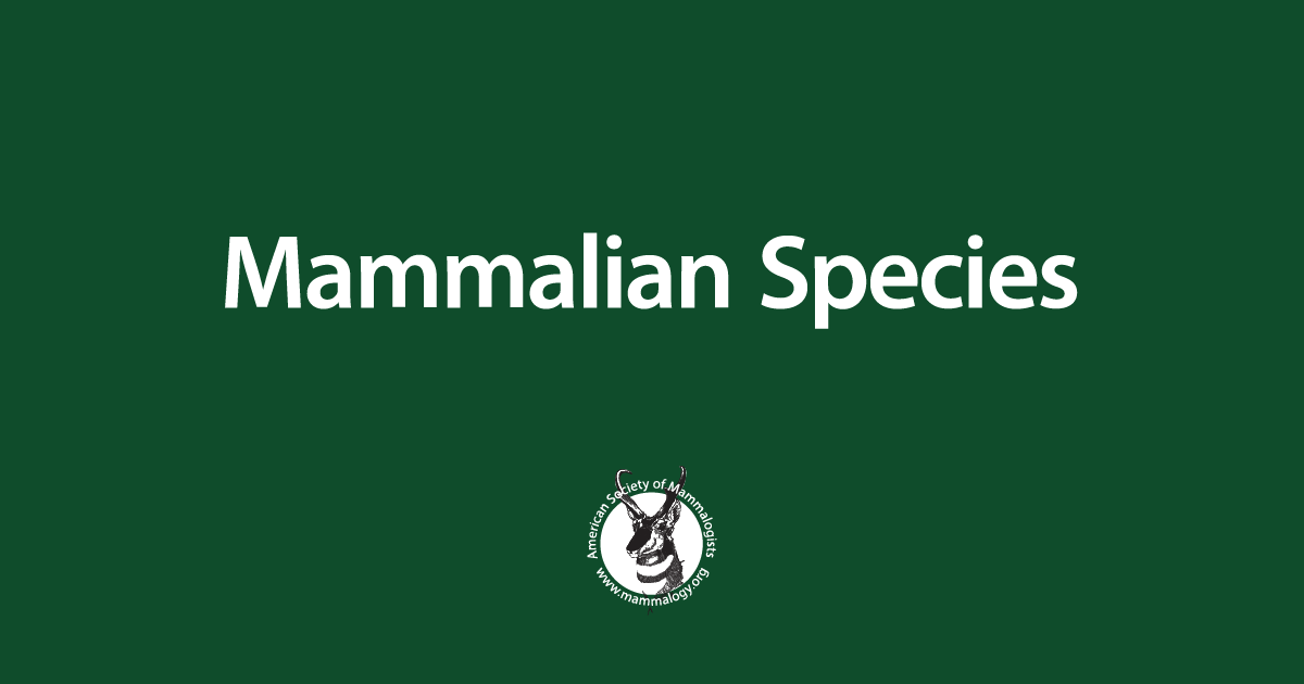 Mammalian Species | Oxford Academic